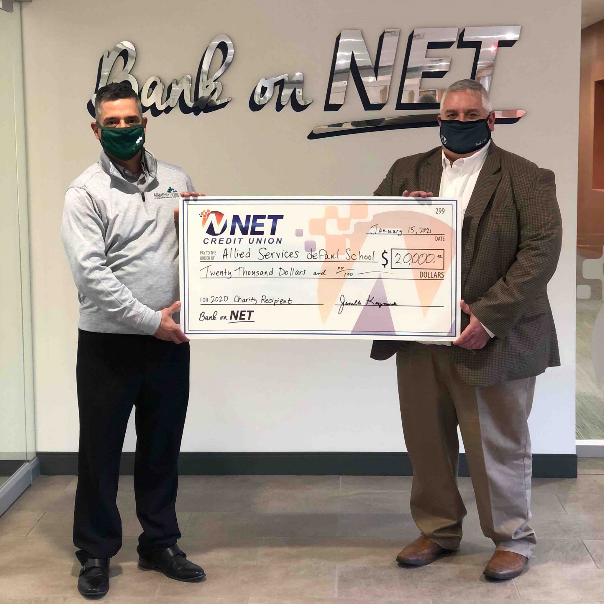 Net Credit Union Donates $20K to Allied Services - The Greater Scranton ...