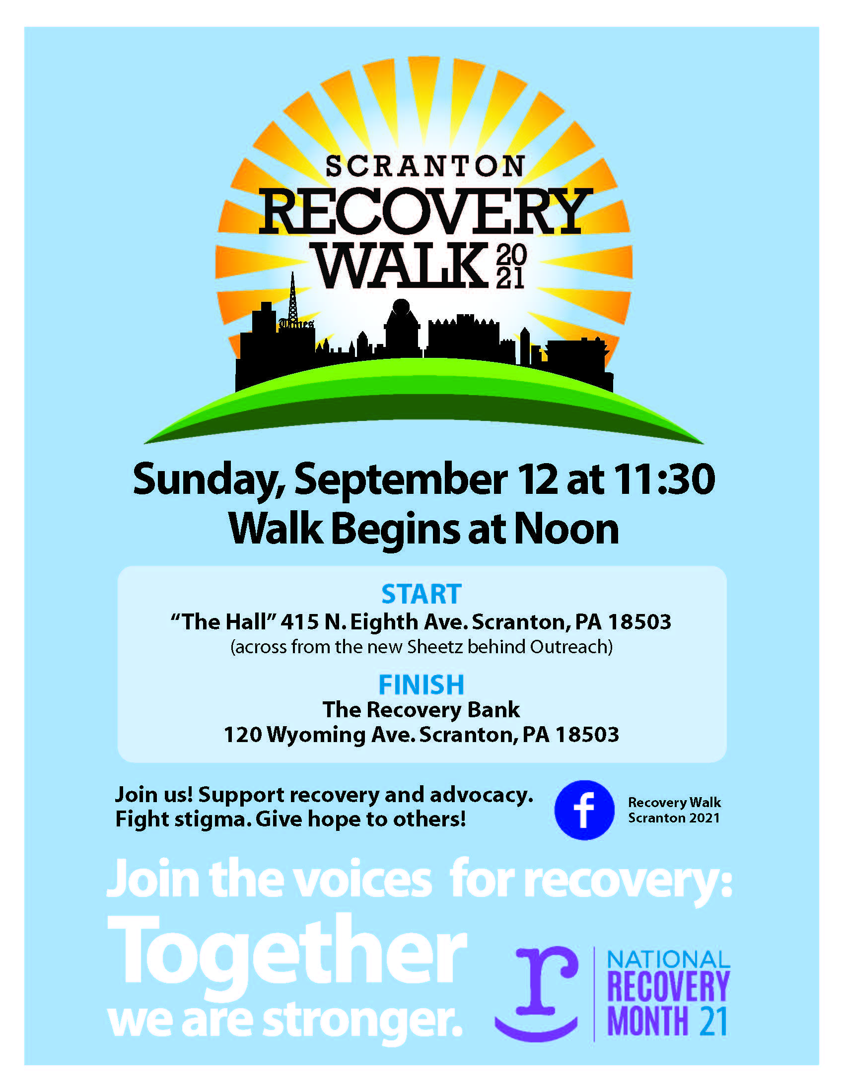 The Recovery Bank Recovery Walk - The Greater Scranton Chamber