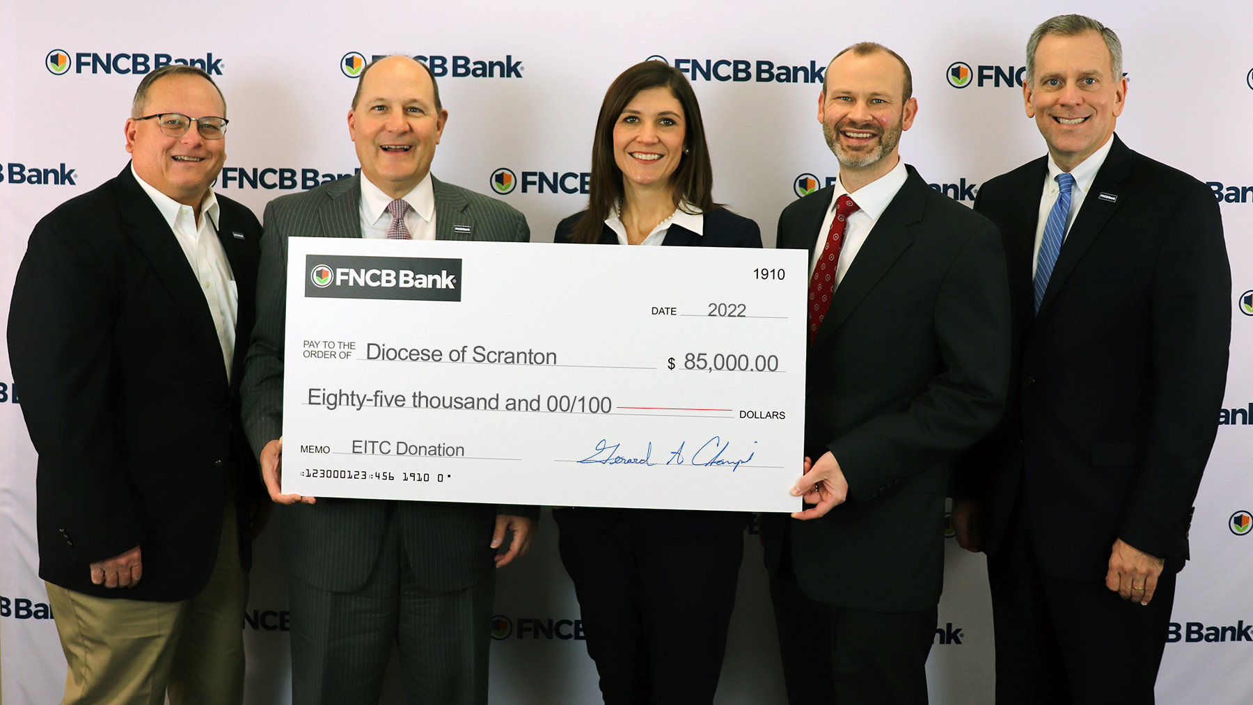 FNCB Bank Donates to Diocese of Scranton Scholarship Foundation - The ...