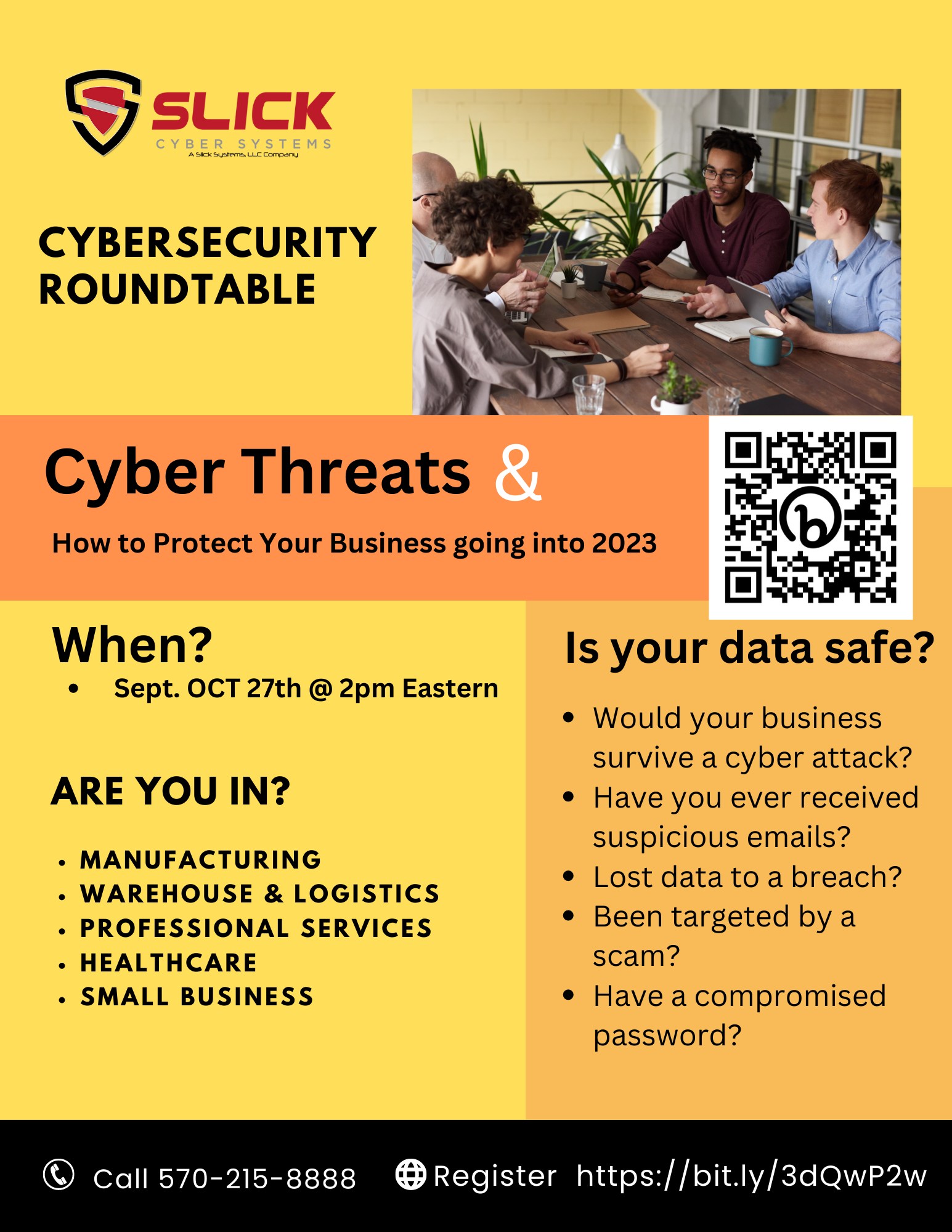 Slick Cyber Systems Cybersecurity Roundtable Event - The Greater ...