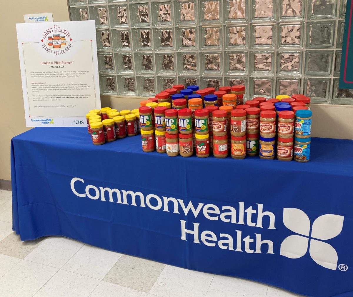 Commonwealth Health Scranton Donates Peanut Butter - The Greater ...