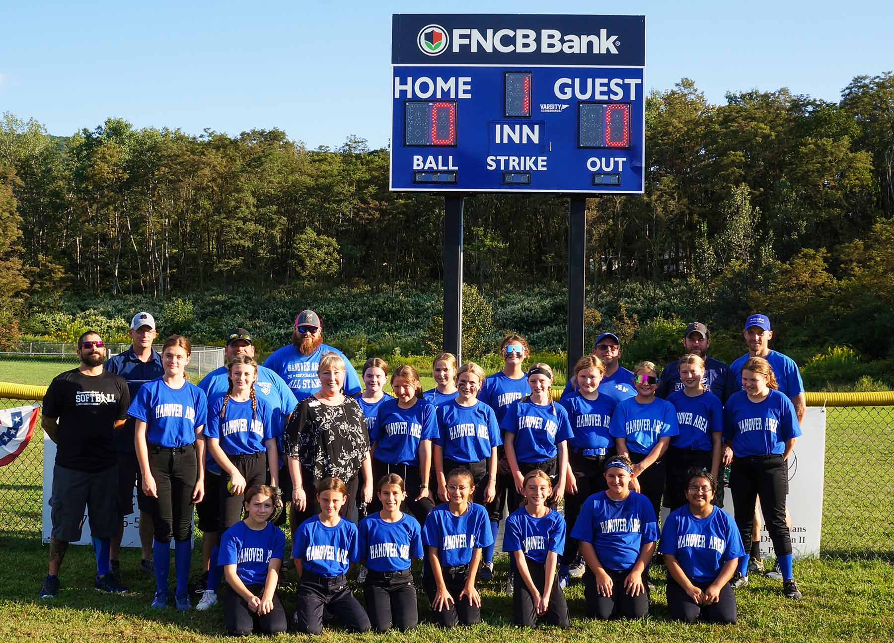 FNCB Bank Donates New Scoreboard to Girls Softball Program - The ...