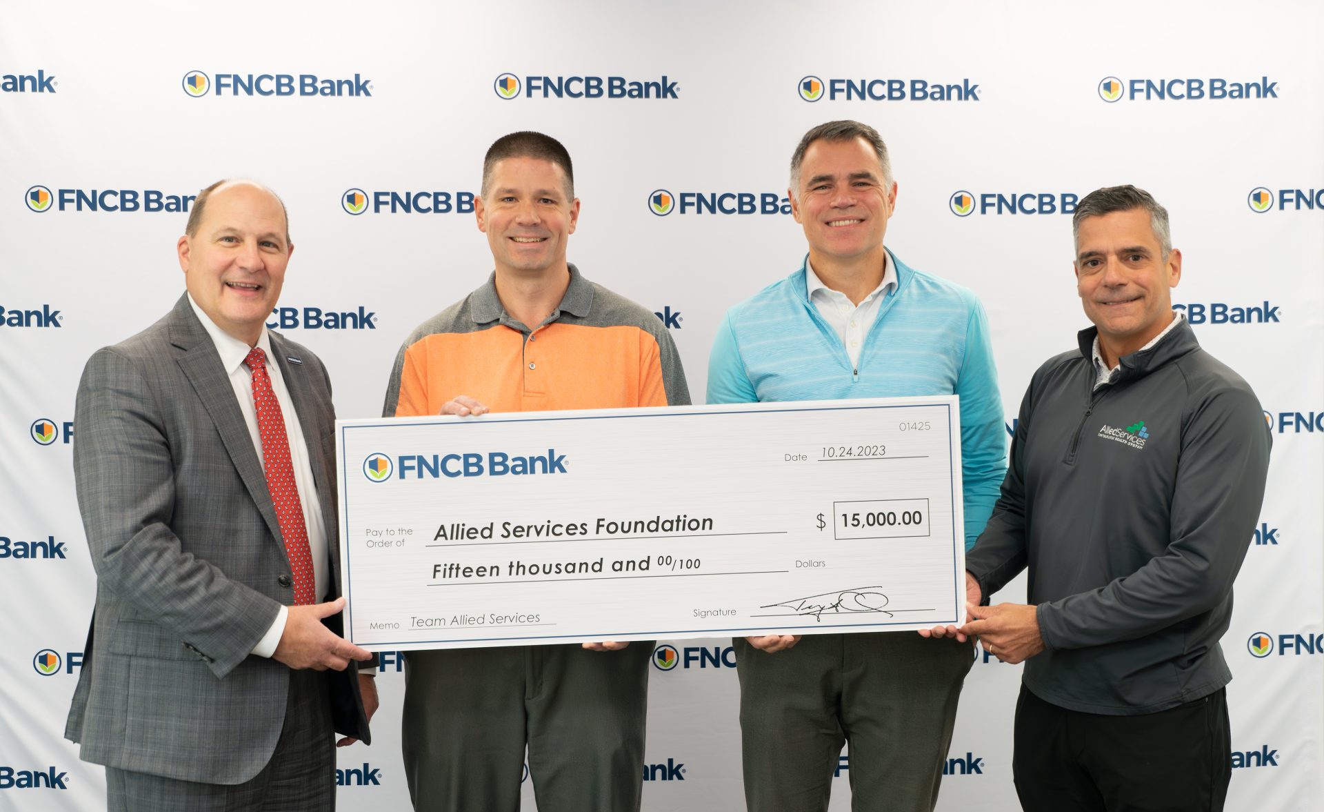 FNCB Bank Donates $15,000 to Allied Services - The Greater Scranton Chamber