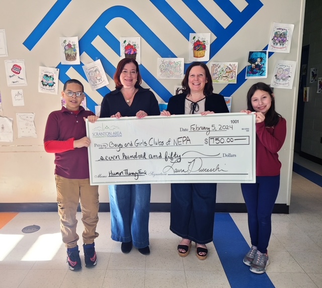 Jeannine Luby Presents Grant to Boys and Girls Clubs of NEPA - The ...