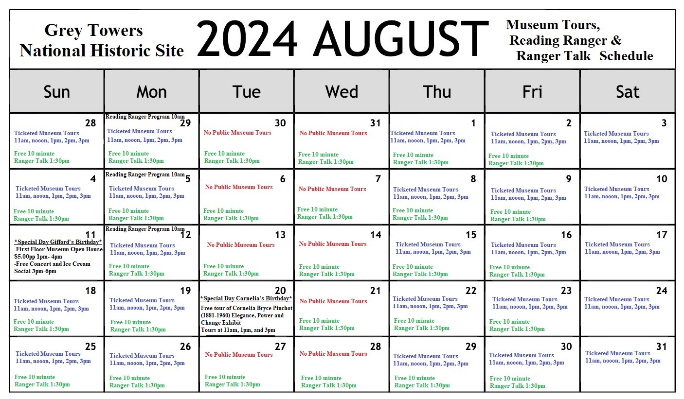 Grey Towers NHS Announces Events in August - The Greater Scranton Chamber