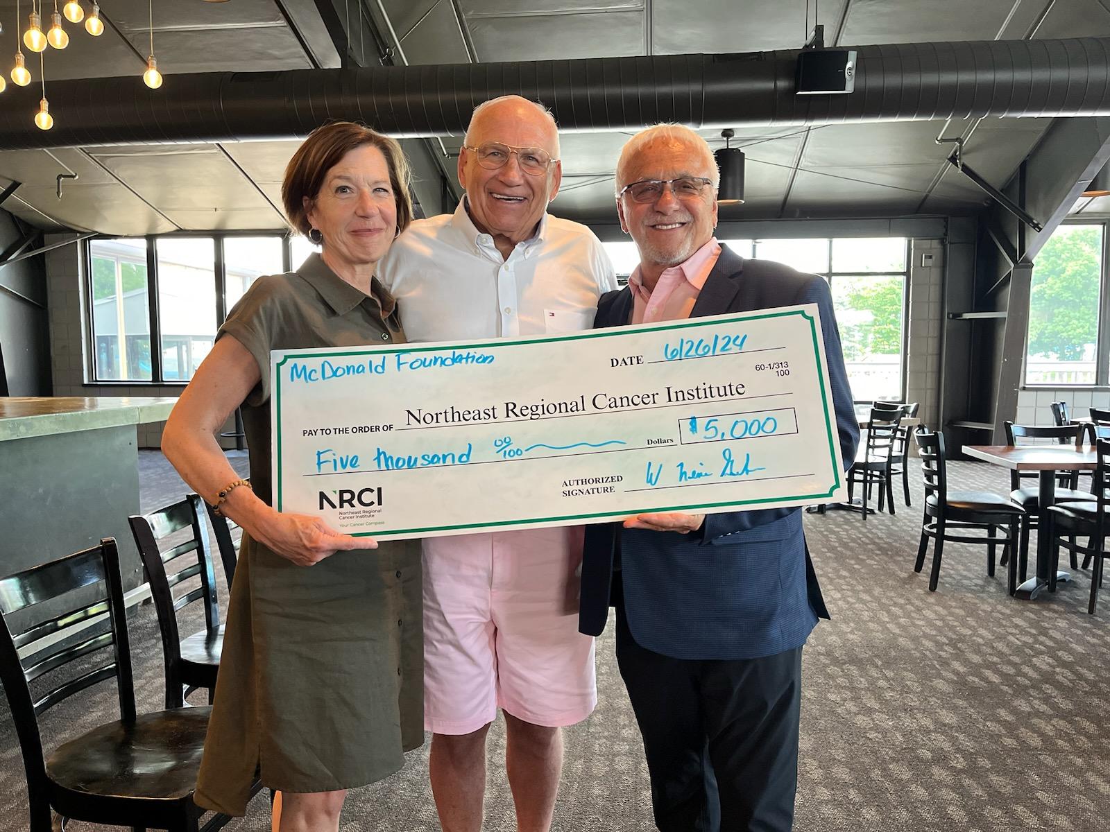 Northeast Regional Cancer Institute Receives Donation from McDonald Foundation - The Greater ...