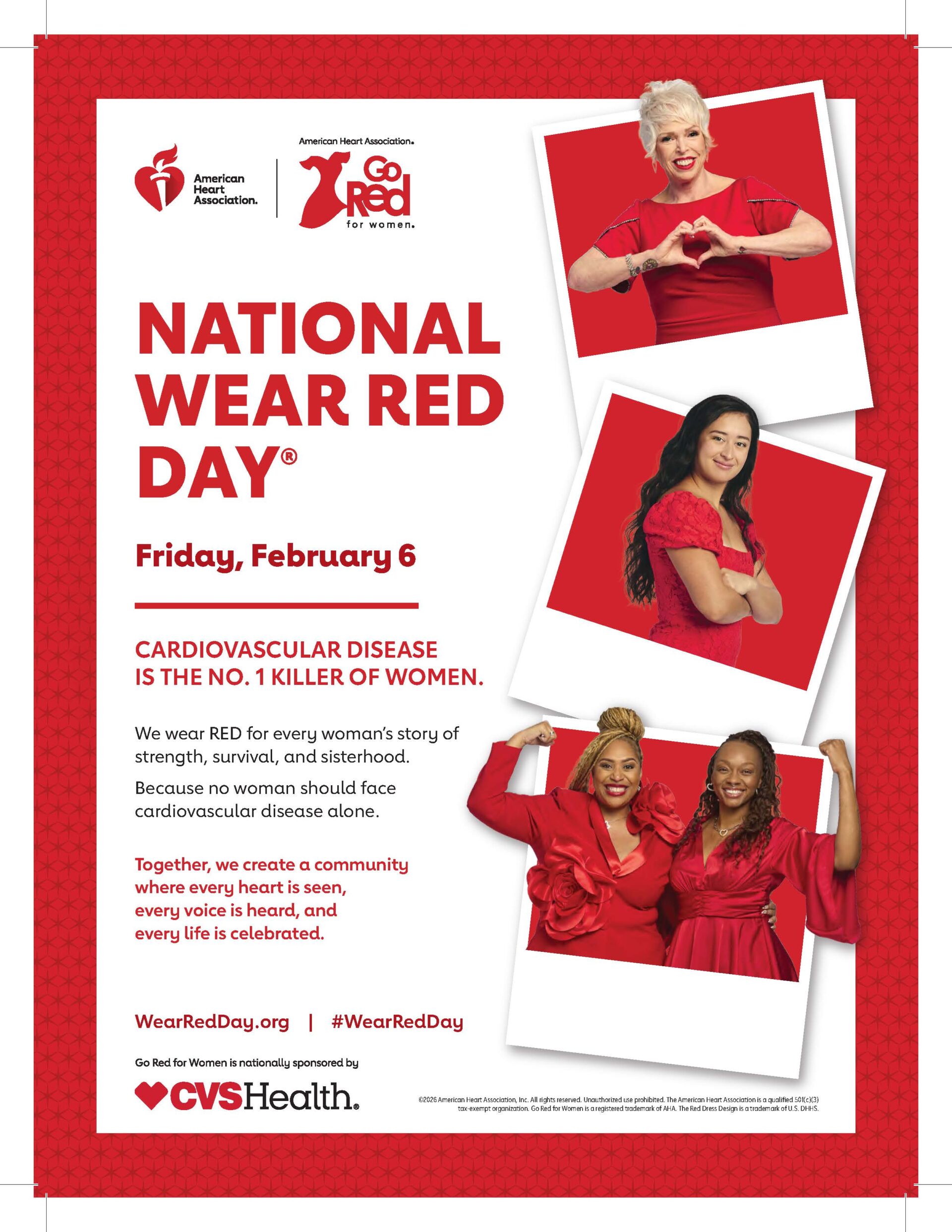 American Heart Association Hosts Red Wear Day 2026 - The Greater ...